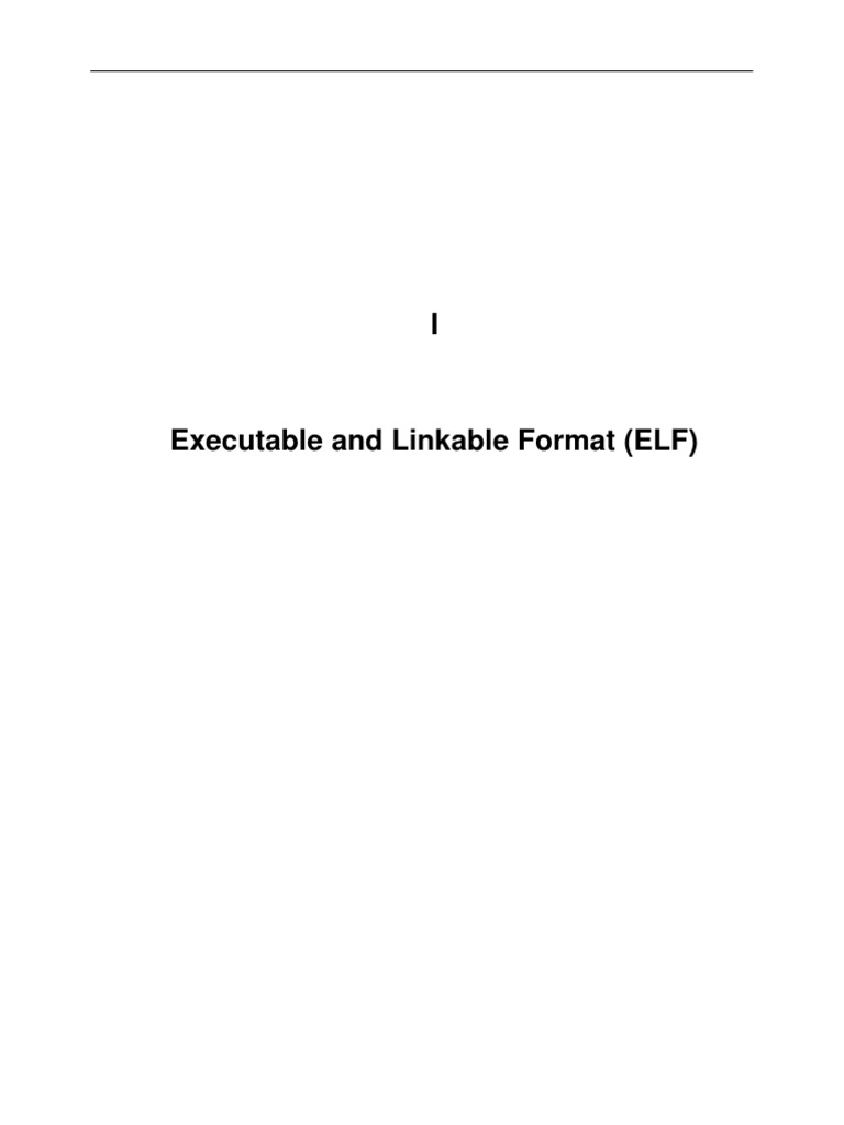 ELF Format | PDF | Library (Computing) | File Format