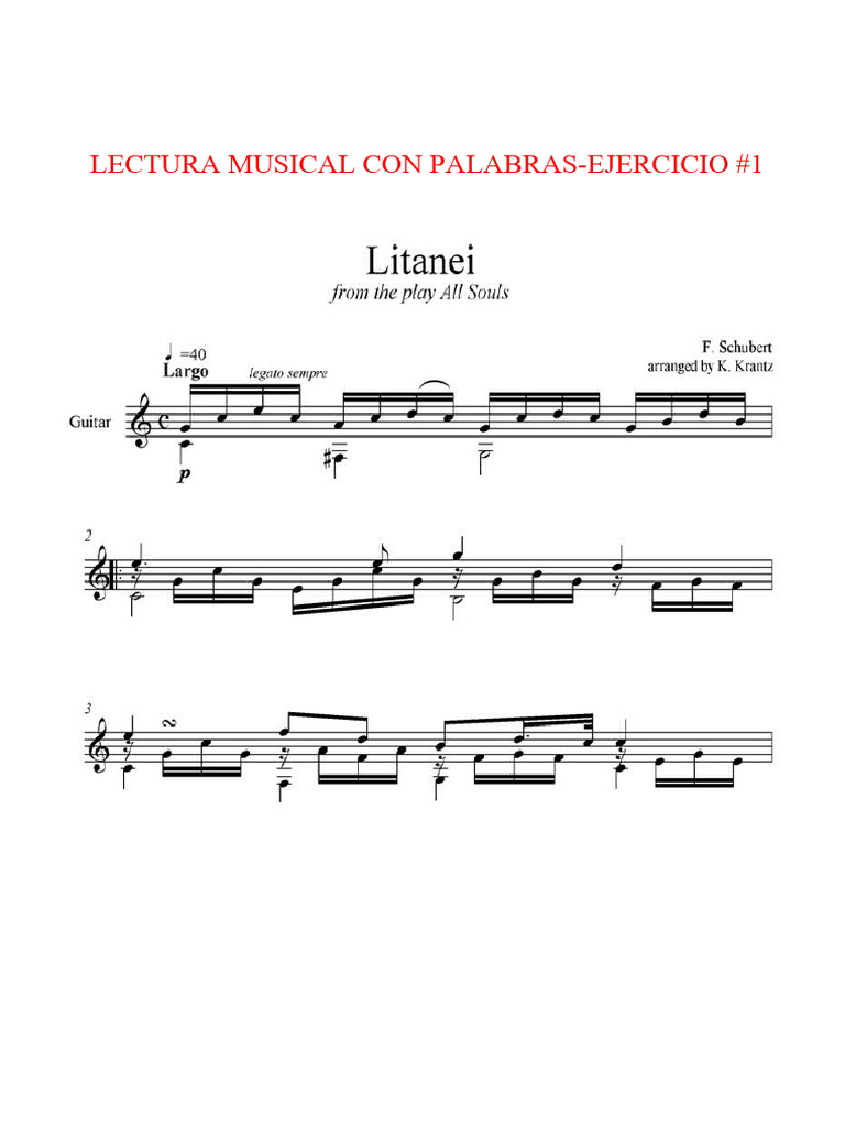 Ejercicios de Lectura Musical | PDF | Estudios de idiomas extranjeros ...