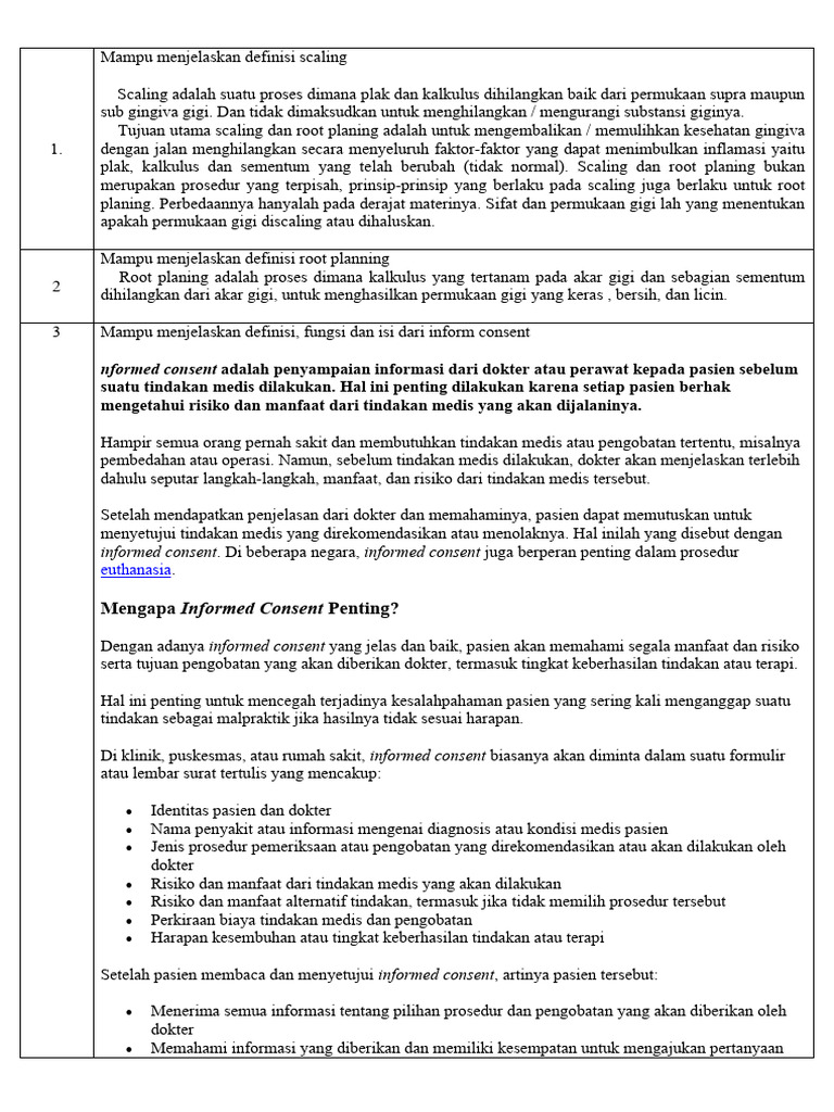 Materi Scaling Dan Root Planning | PDF