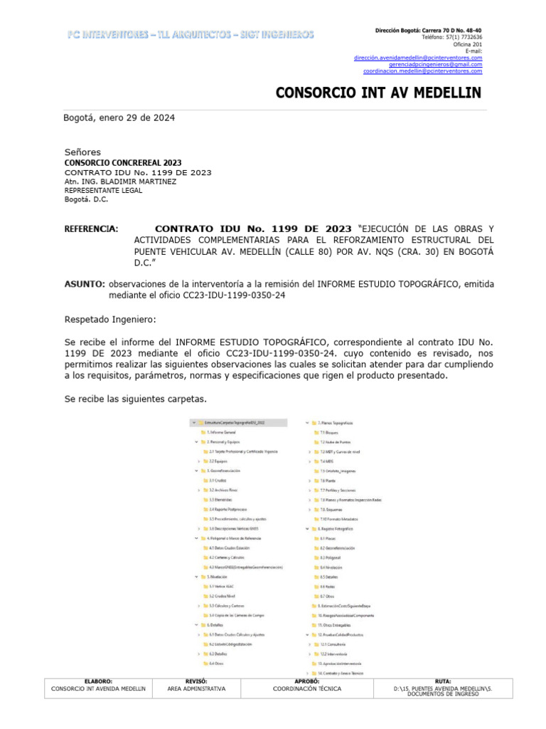Observaciones Topografia v-1 RTA 350 | PDF
