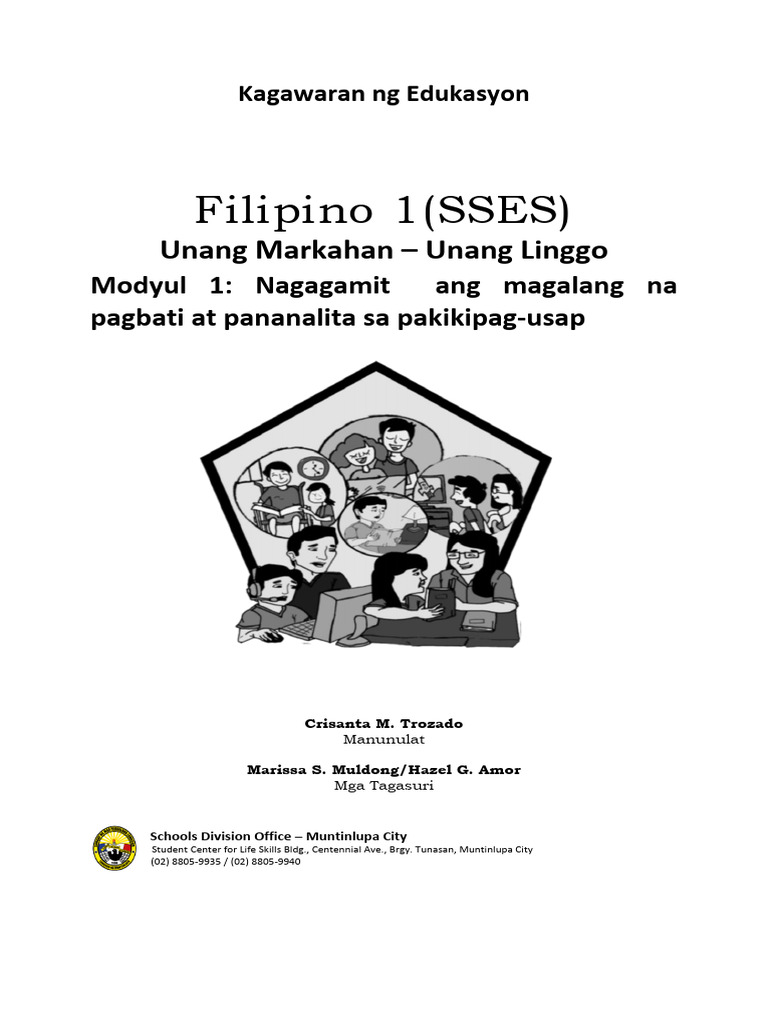 FILIPINO Module1-grd.1-SSES-1 | PDF