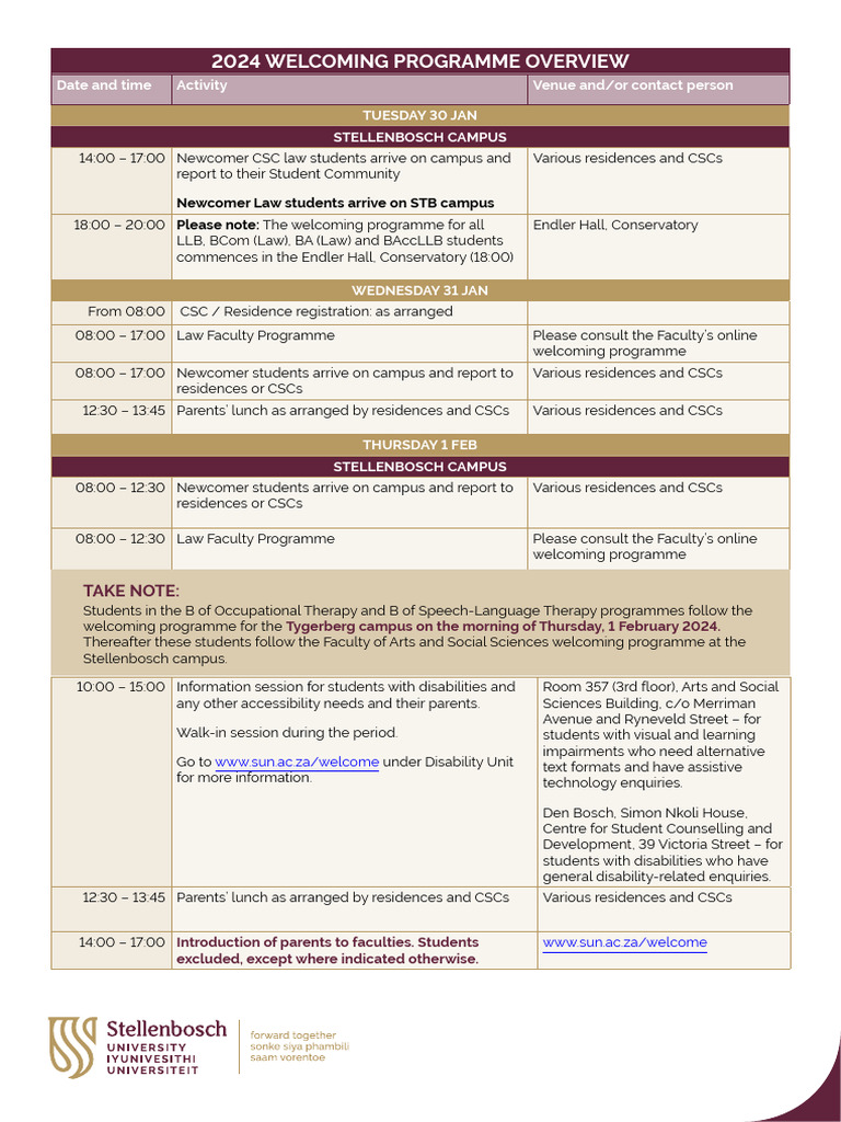 SU WelcomeProgramme | PDF | Social Science | Foreign Language Studies