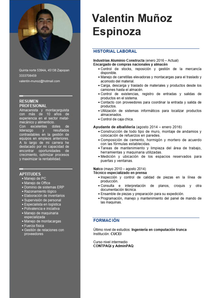 CV Valentin | PDF