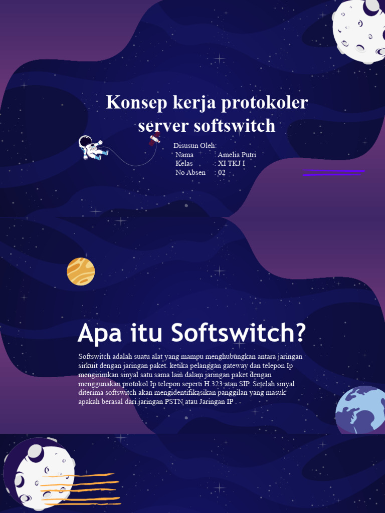 Amelia Putri - XI TKJ 1 - Konsep Kerja Protokoler Server Softswitch | PDF