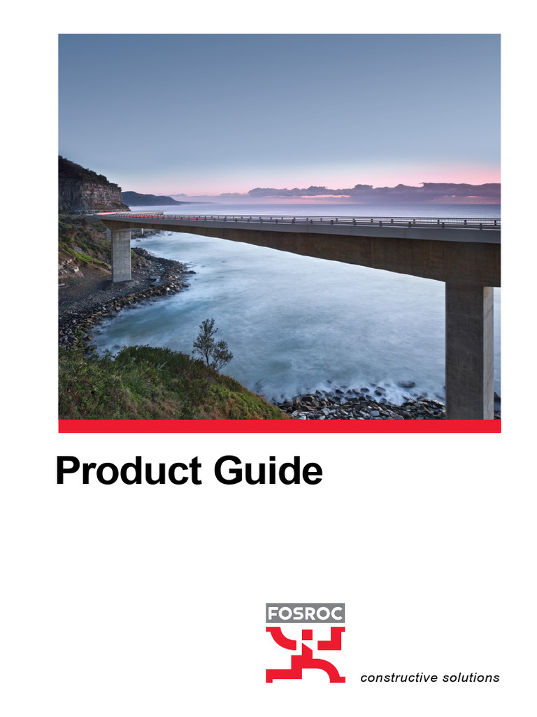 Fosroc Product Guide | PDF | Concrete | Epoxy
