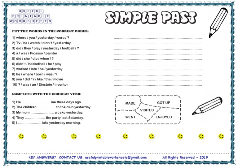 041 Simple Past Exercises 2 | PDF