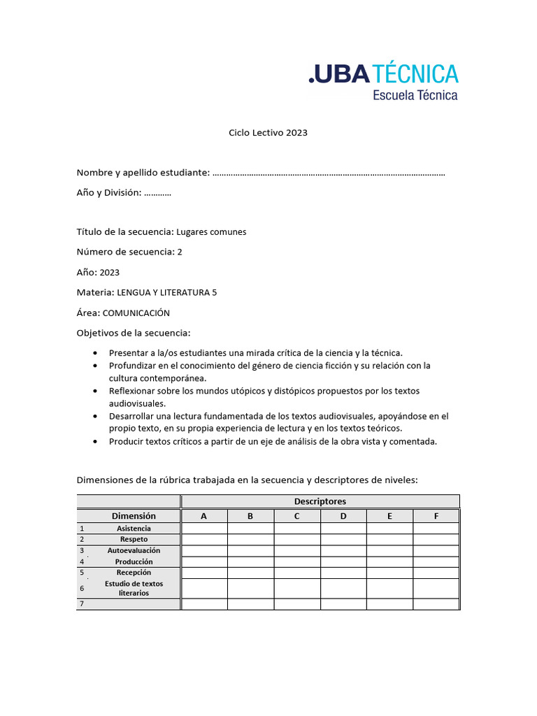 2023 LyL 5 Sec 2 | PDF | Ciencia ficción | Internet