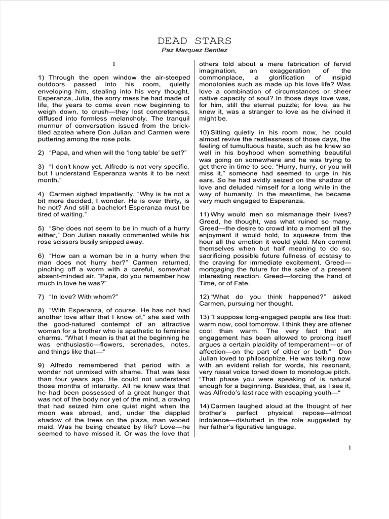 Dead Stars | PDF | Greed