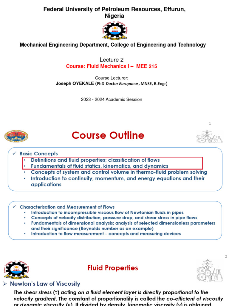 Lecture 2 Pdf Fluid Mechanics Pressure Measurement