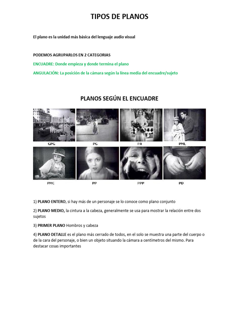 TIPOS DE PLANOS | PDF | Visión