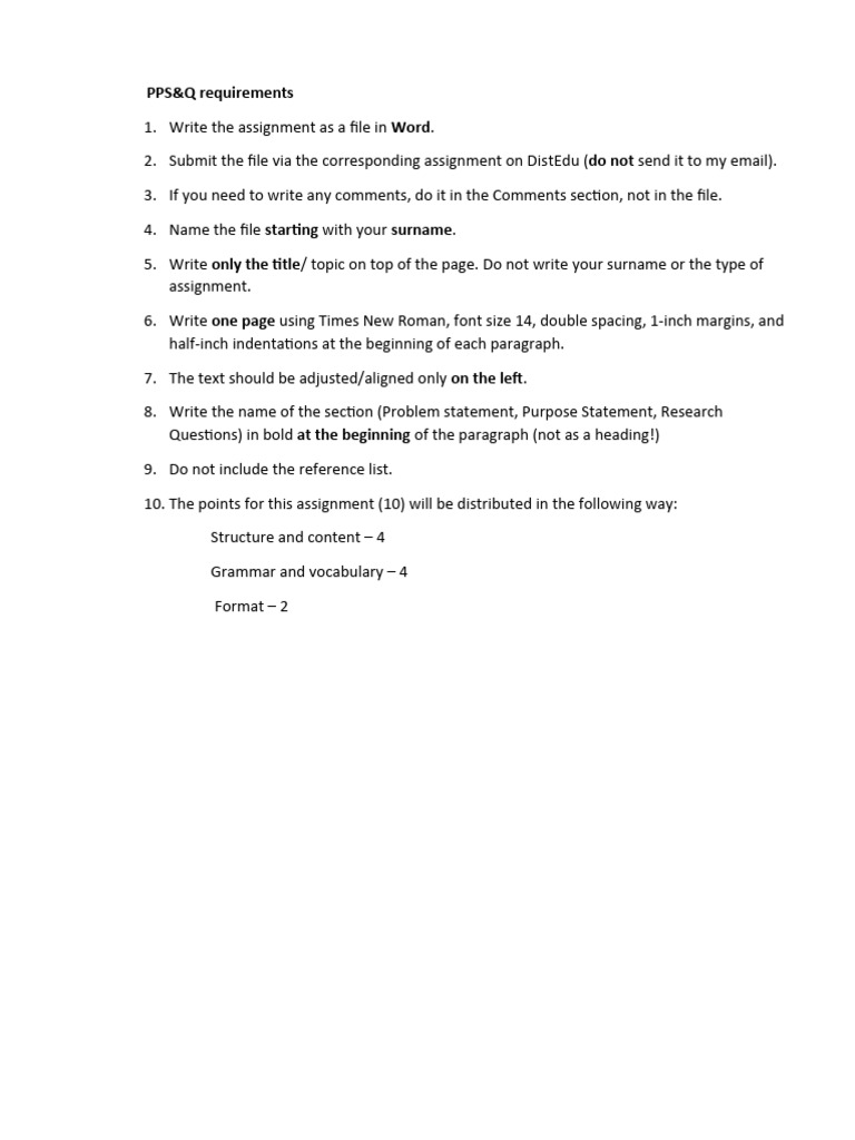 2 Problem Description (PPS&Q) Requirements | PDF