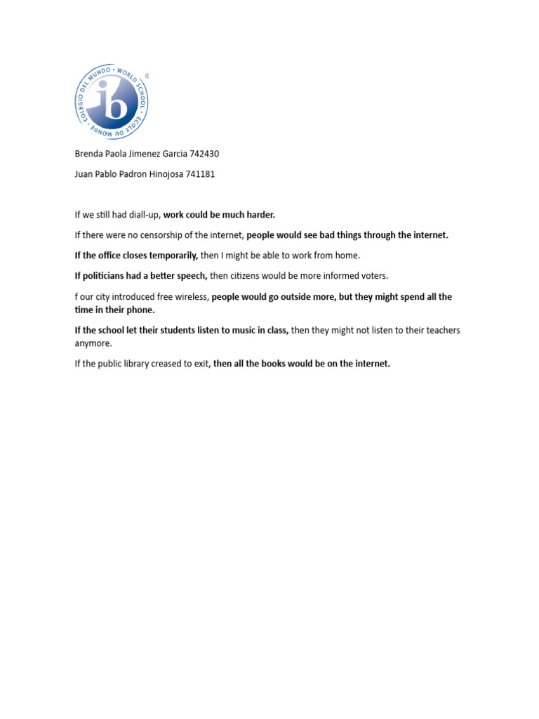 Future Unreal Conditional | PDF