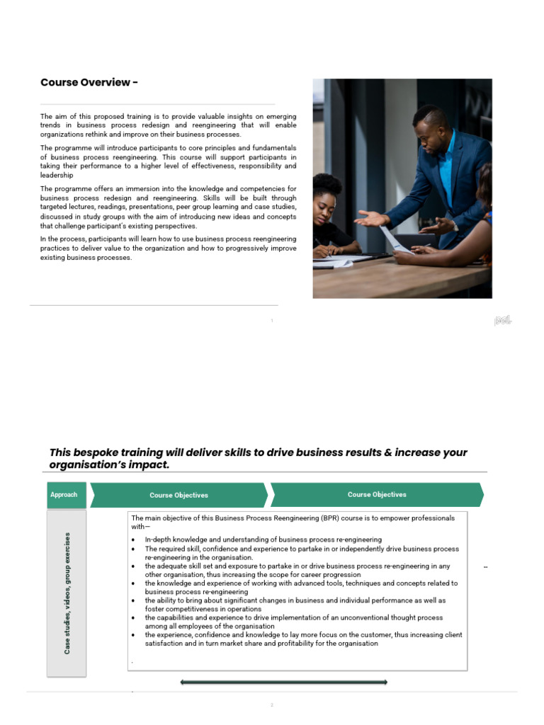 Business_Process_redesign_Training_Synopsis | PDF | Business Process ...