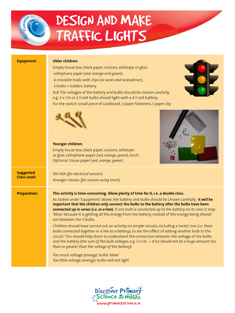 DPSM Traffic Lights Activity | PDF