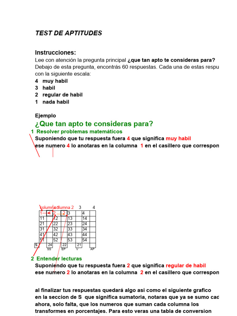 Test de Aptitudes | Descargar gratis PDF | Ingeniería | Cociente de ...