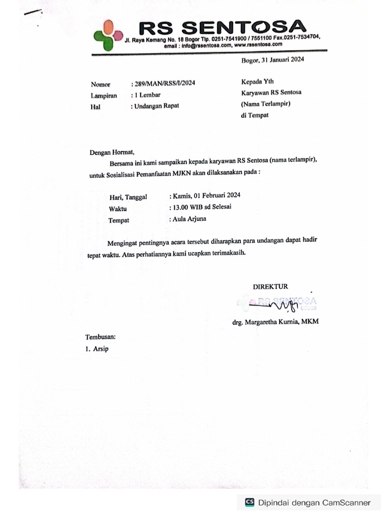 Undangan Sosialisasi Pemanfaatan MJKN | PDF