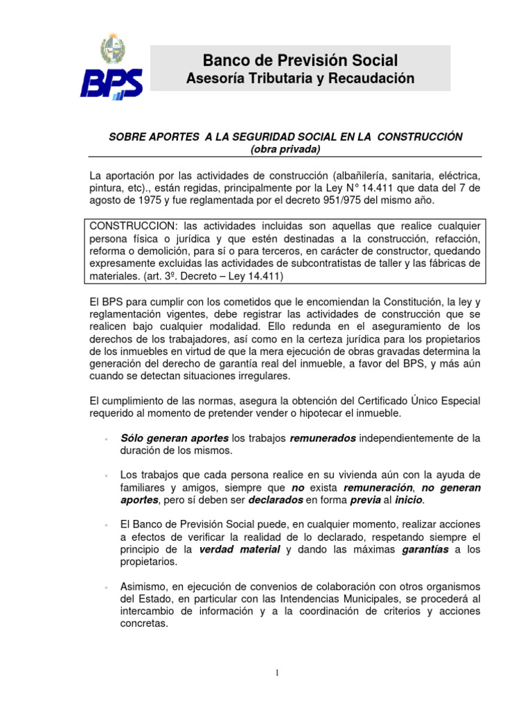 Documento - Construccion Bps Tipos de Permiso | Descargar gratis PDF | Derecho laboral