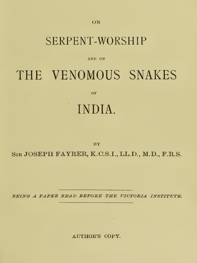 Venomous: Snakes | PDF | Snake