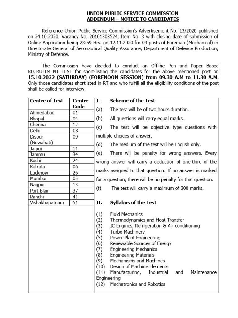 Adndm 03 Foreman Mech DGAQA MOD Engl 070922 | PDF | Engineering ...