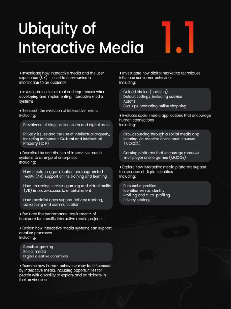 1 Interactive Media and The User Experience | PDF