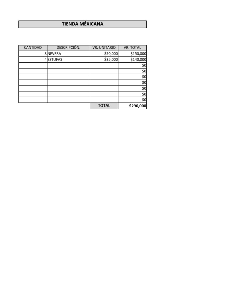 Ejemplos de Excel Formatos Aprendizaje (Basico) | PDF