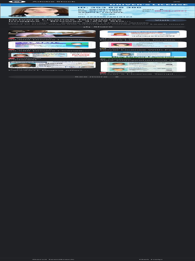 Driver's License Ruby May Id Card - Google Search | PDF