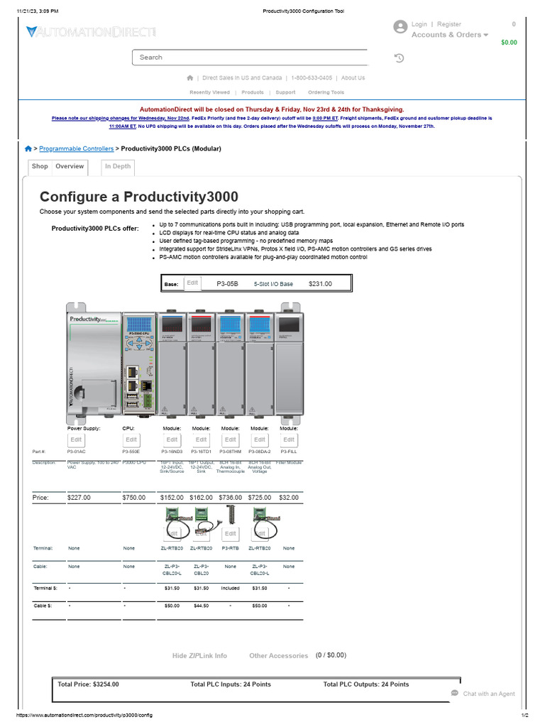 Productivity3000 Configuration Tool | PDF