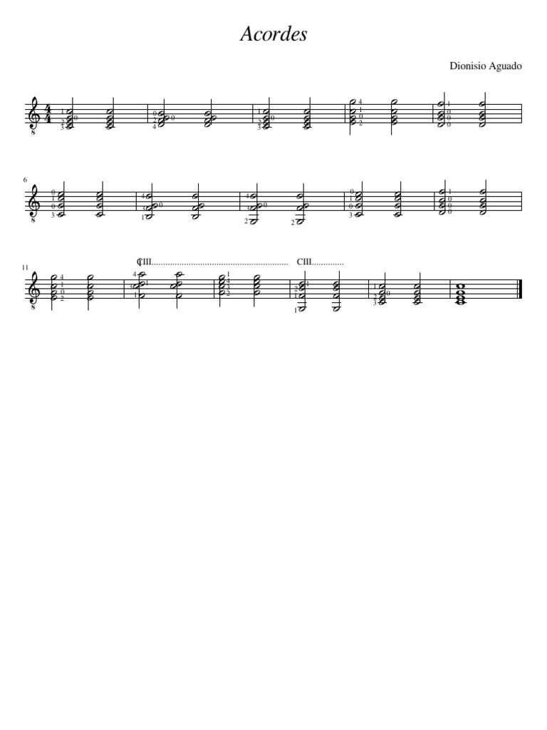 Acordes D. Aguado | PDF