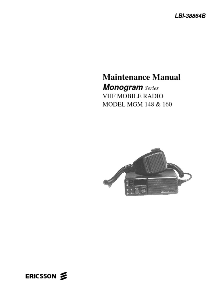 Manual Service-Rádio GE Momogram LBI 38864b-Maxon SM 4150 M | PDF ...