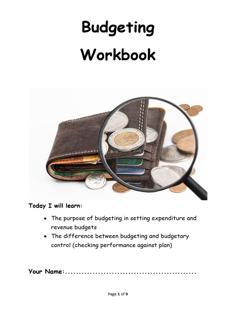 Budgeting Workbook | PDF | Budget | Expense