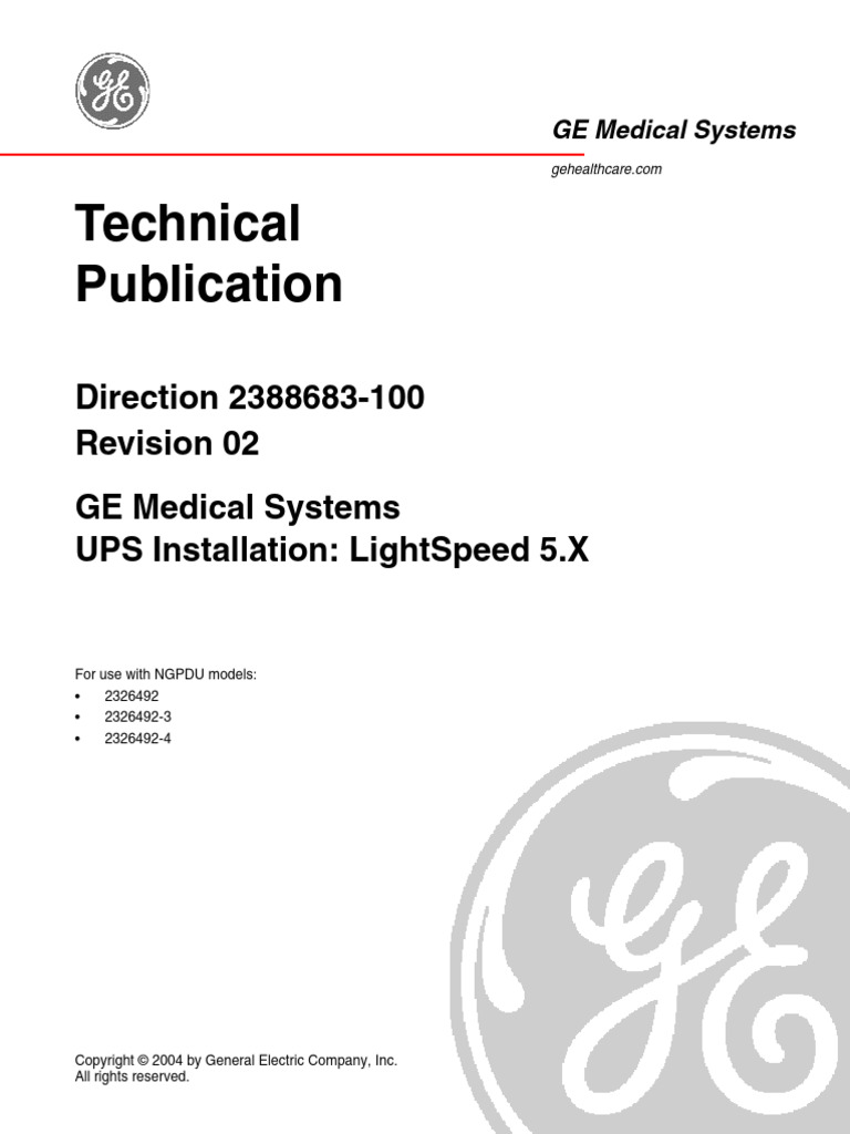Ups CT GE LS5 | PDF