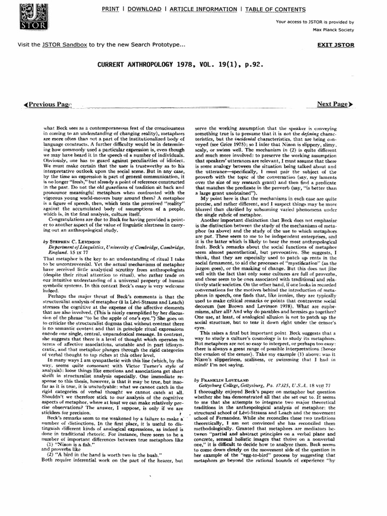 1978 Comment On Beck Pdf