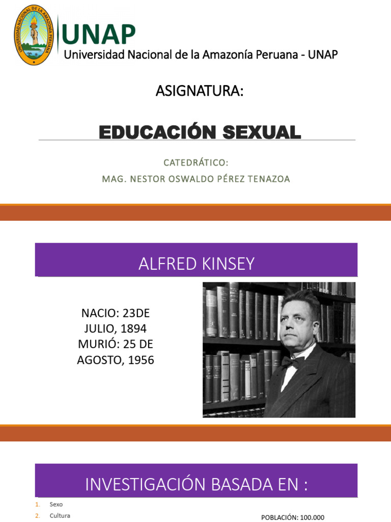 Kinsey y Su Investigación | PDF | Orgasmo | Ciencias del comportamiento