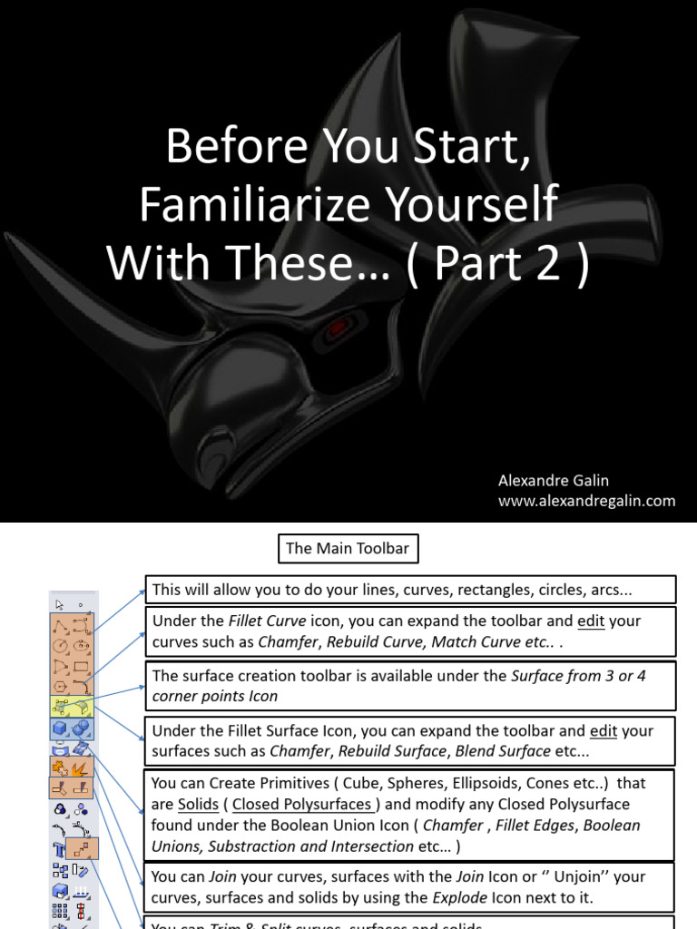 CAD Modeling Toolbar Guide | PDF