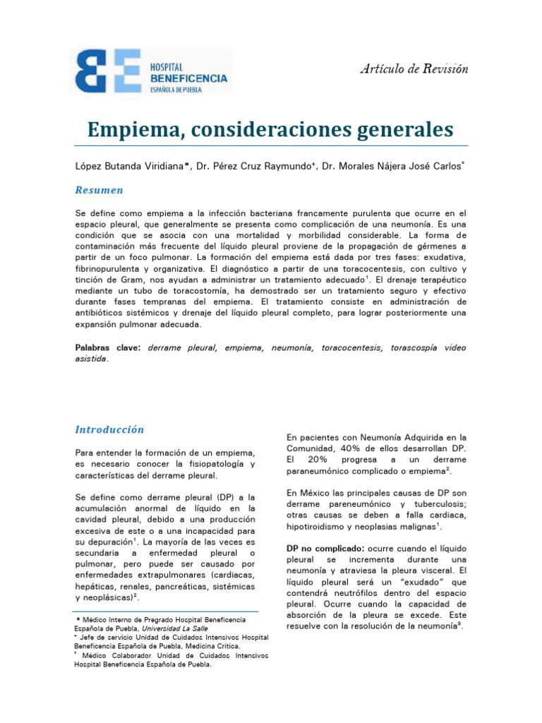 Empiema Final | PDF