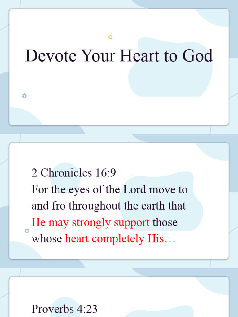 Devote Your Heart To God | PDF