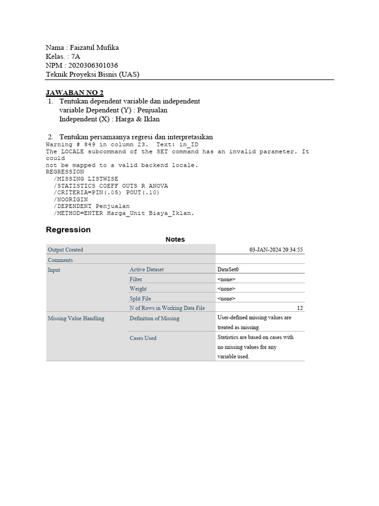 Jawaban UAS TPB | PDF