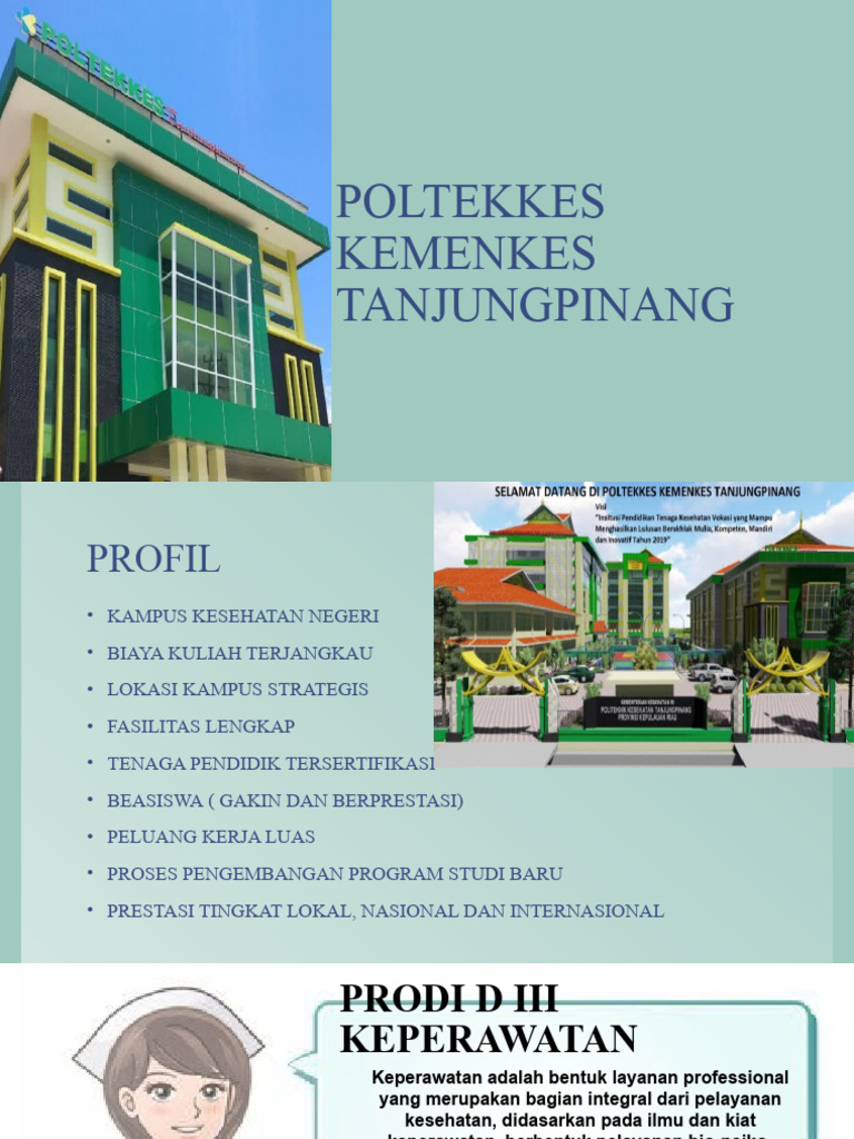 Slide Sosialisasi Poltekkes Kemenkes Tanjungpinang 2023 | PDF