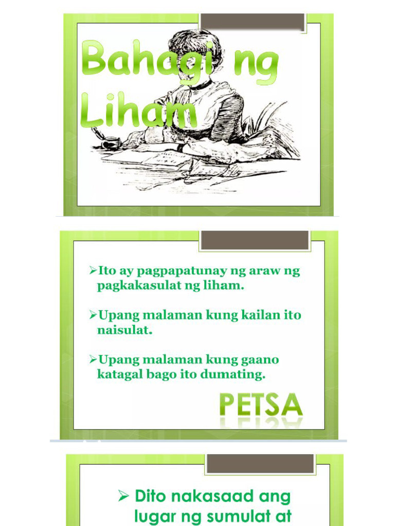 Bahagi NG Liham | PDF