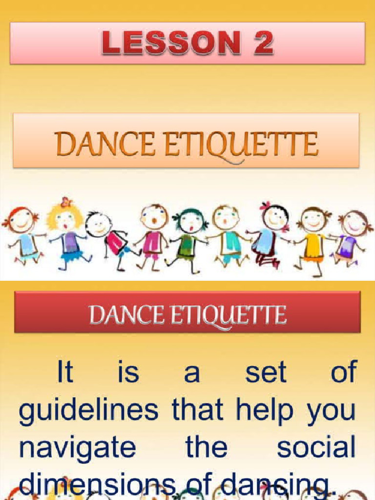 Mapeh 9 Dance Etiquette | PDF