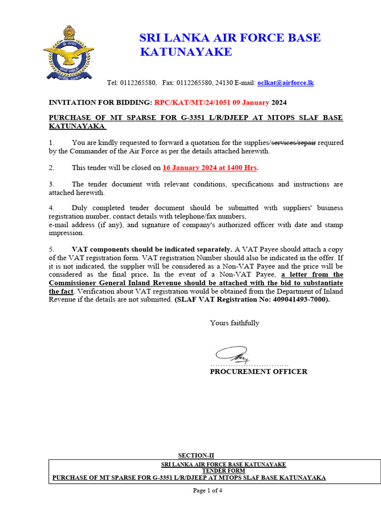 RPC MT 24 1051 | PDF