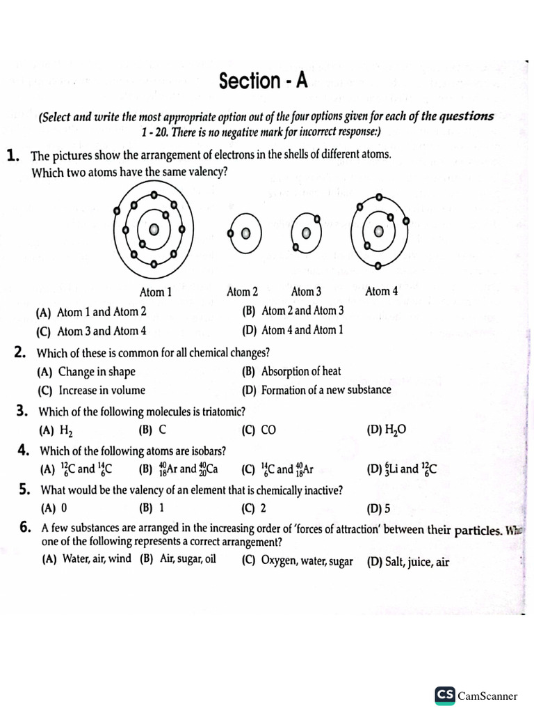Grade 9- Science worksheet | PDF