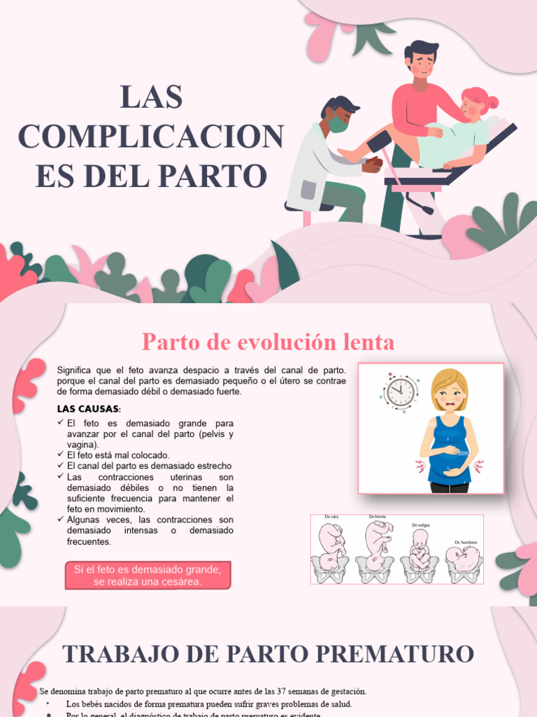 Complicaciones Del Parto 3 | PDF