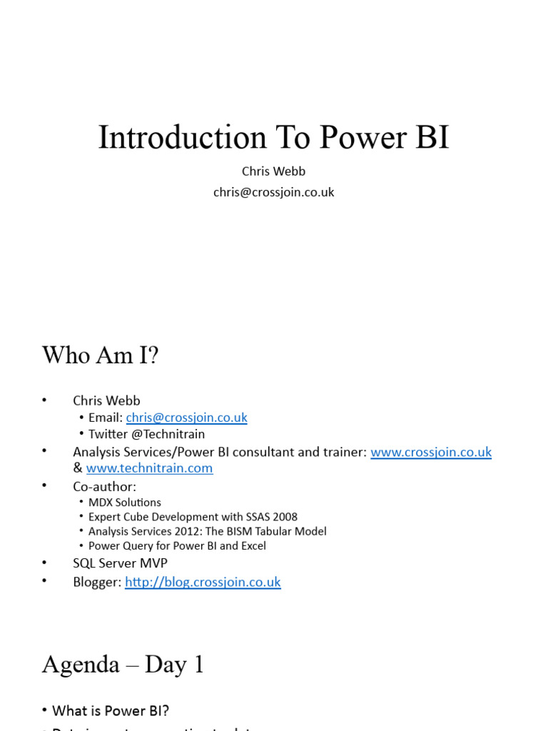 Introduction To Power BI | PDF