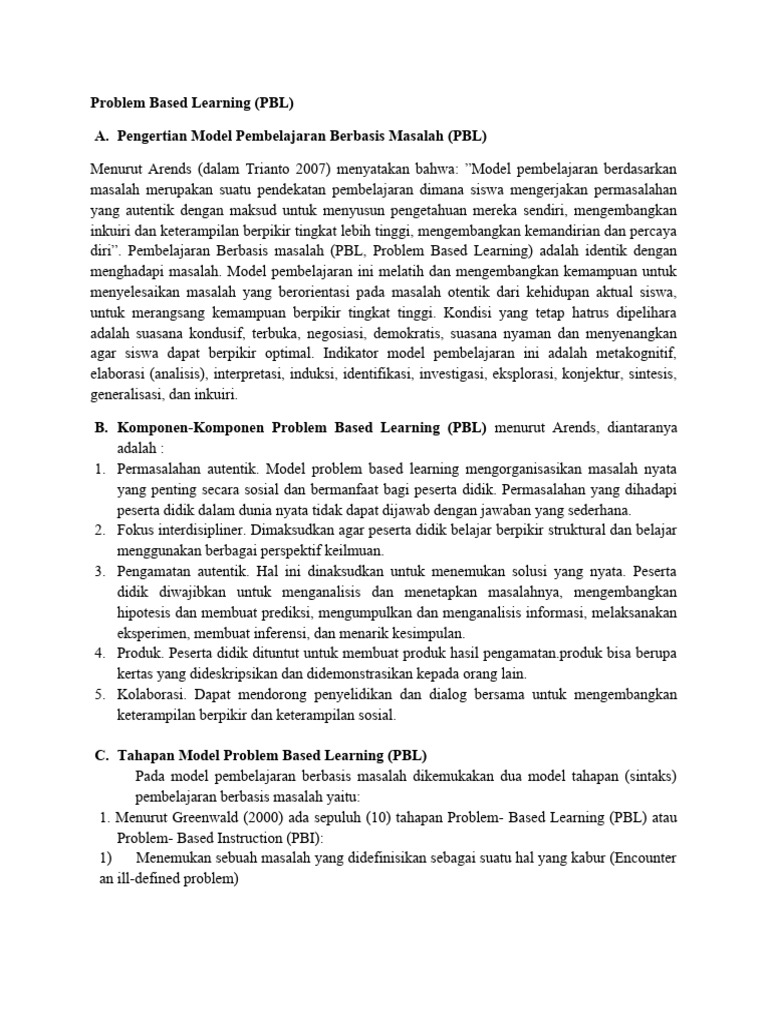 Problem Based Learning | PDF