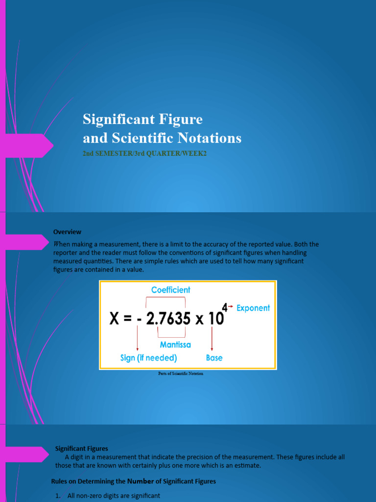 Module 2 Significant Figure and Scientific Notation GEN | PDF ...