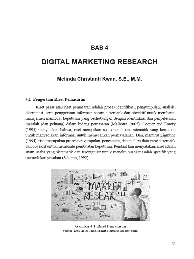 Melinda Christanti - DIGITAL MARKETING RESEARCH | PDF | Karier & Perkembangan | Komputer