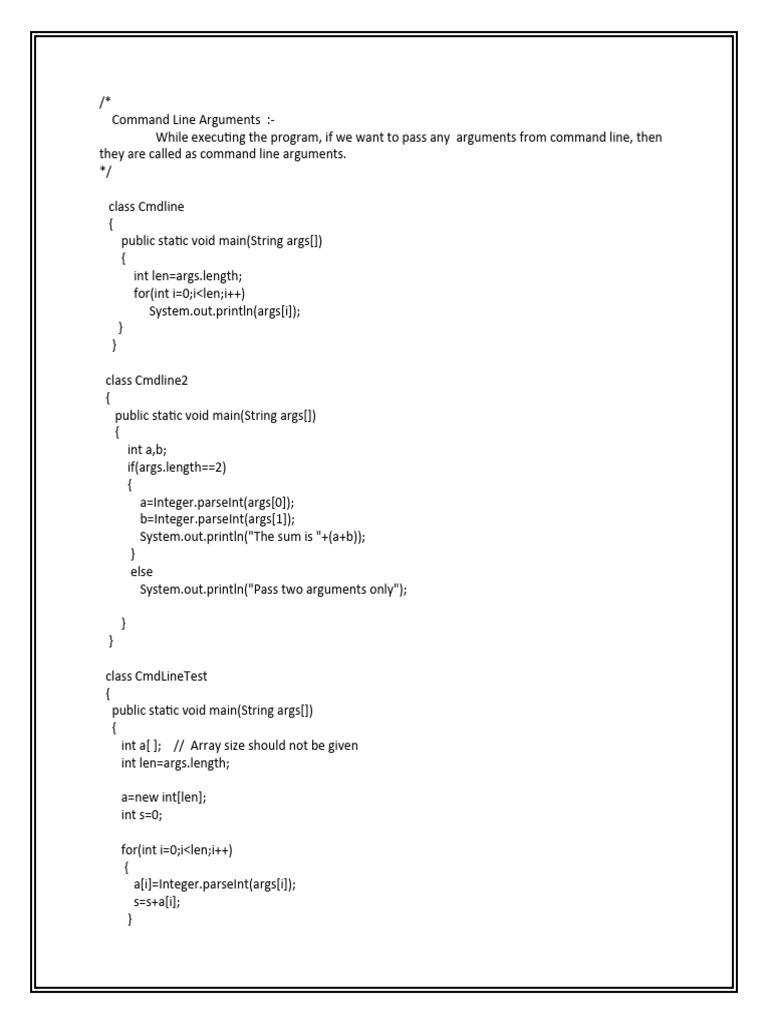 Java Programs | PDF | Class (Computer Programming) | Java (Programming ... Java Programs | PDF | Class (Computer Programming) | Java (Programming ...