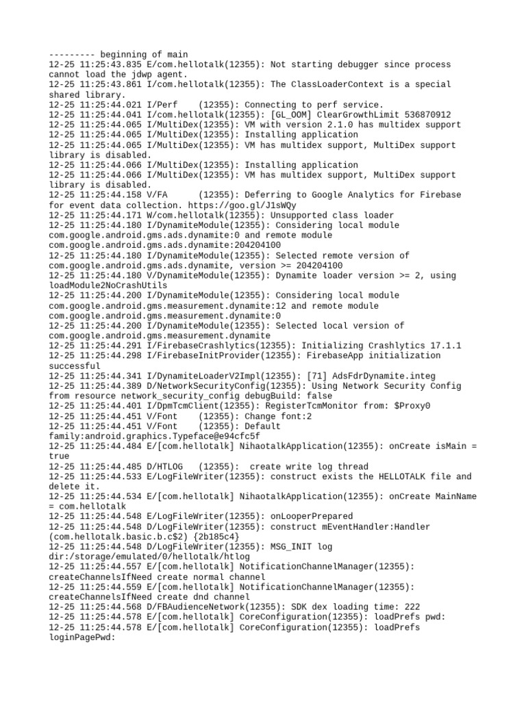 System Logcat | PDF | Library (Computing) | Computer Science