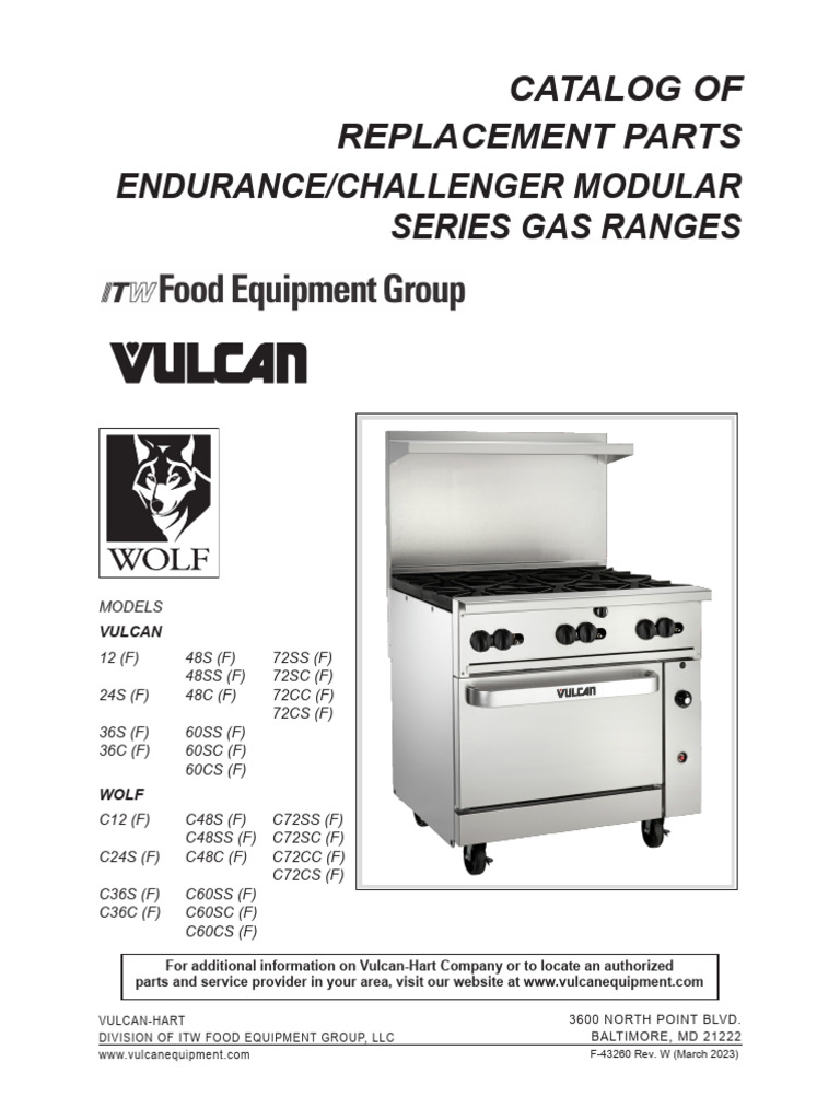 VH Vulcan Endurance Wolf Challenger PM | PDF | Grilling | Manufactured Goods
